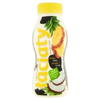 Łaciaty Jogurt pitny ananas kokos bez laktozy 250 ml Zakupy online z