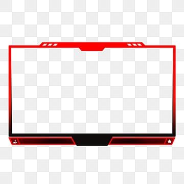 Webcam Clipart Vector Red Twitch Graphics Webcam Border Overlay