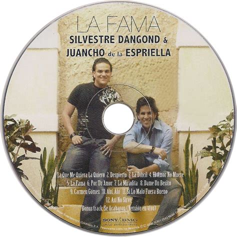 Car Tula Cd De Silvestre Dangond Juancho De La Espriella La Fama