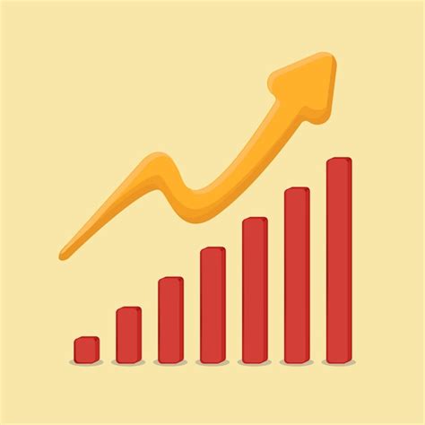 Infografía de gráfico de barras de progreso de crecimiento de flecha