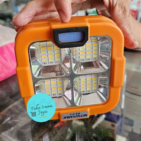 Jual Lampu Emergency Mitsuyama Lampu Cas Lampu Cahaya Panel Surya