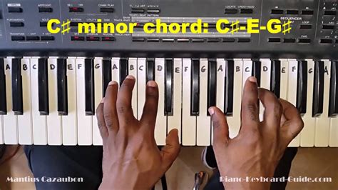 How To Play The C Sharp Minor Chord C Minor On Piano And Keyboard C