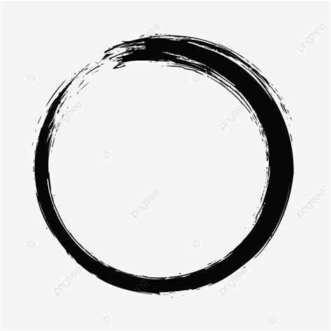 Pincel De Tinta Efecto De Pincel Circular PNG dibujos Imágenes