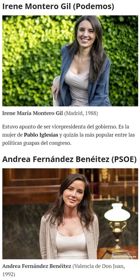 Políticas españolas guapas 2021 Baneados Foros Perú
