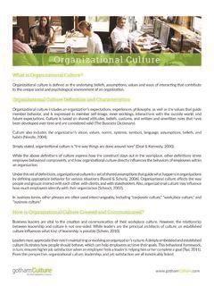 Organizational Culture Definition And Characteristics Organizational