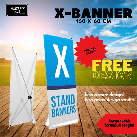 Jual Cetak X Banner Y BANER Sudah Termasuk Rangka Hadiah Wisuda