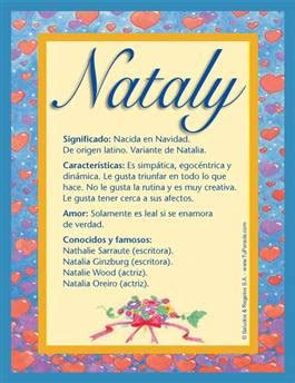 Nataly Nombre Significado De Nataly