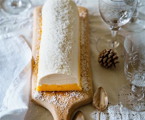 Bûche glacée à la noix de coco et à la mangue Cookidoo the