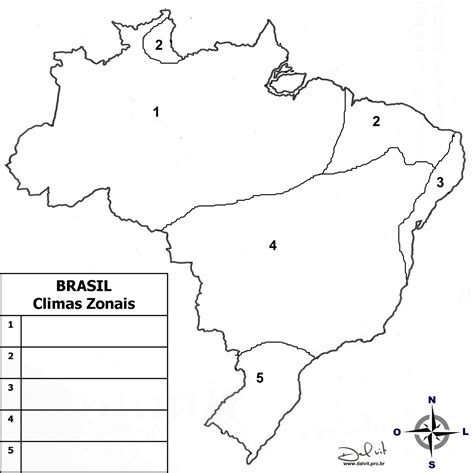 Mapa Climas Do Brasil Para Colorir Rectory