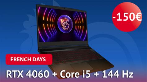 Promo French Days Ce Pc Portable Gamer Avec Une Rtx Passe Sous