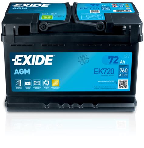 Autobaterie Exide Start Stop Agm V Ah A Ek