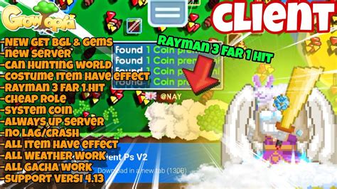 RAYMAN 3 FAR 1 HIT CUY AUTO EZ FARM OMG GROWTOPIA PRIVATE SERVER