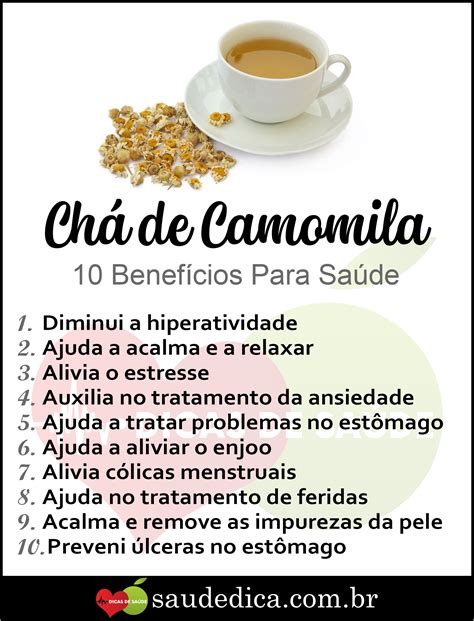 Os 15 Benefícios do Chá de Camomila Para Saúde camomila