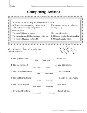 Adverbs And Comparison ESL Worksheet By Pig Lily Worksheets Library