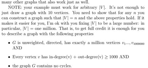 solved let g v e be an undirected unweighted graph with