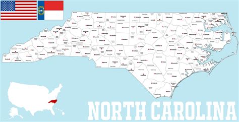 Printable North Carolina County Map