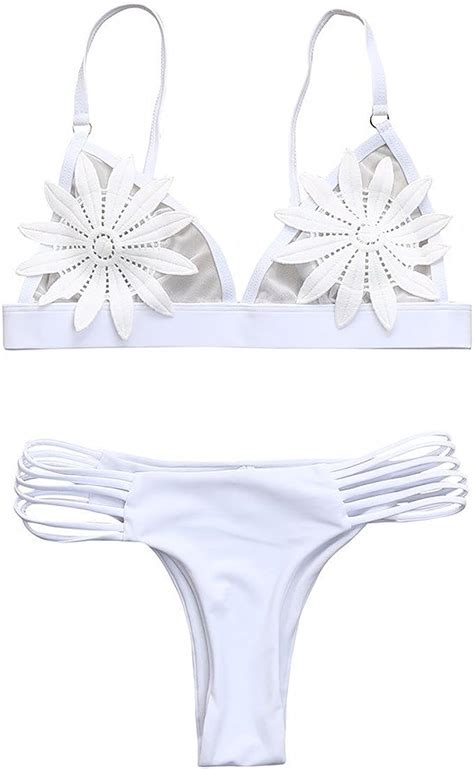 AMUSTER Damen Sexy Strand Bikini Set Bademode Badeanzüge Bikinis für