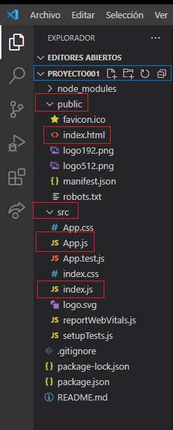 Creación del primer proyecto empleando React