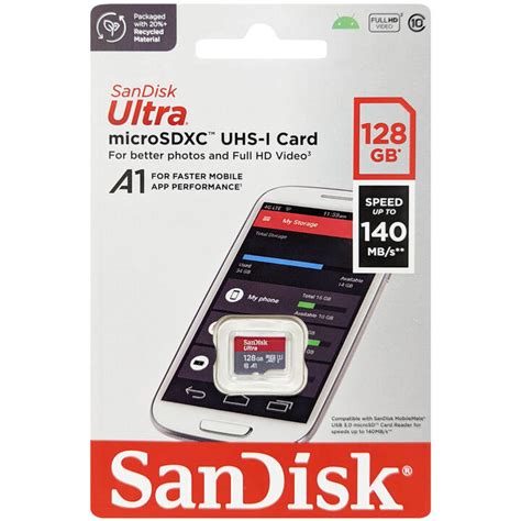 Thẻ nhớ MicroSD 128GB Sandisk Ultra A1 140 MB s Bản mới nhất