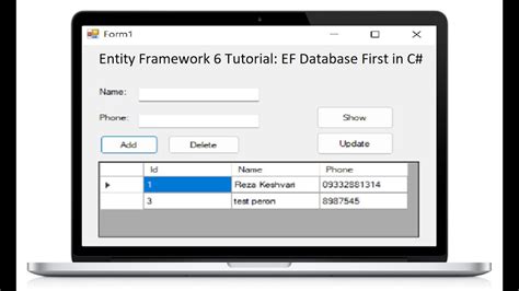 entity framework 6 tutorial ef database first in c youtube