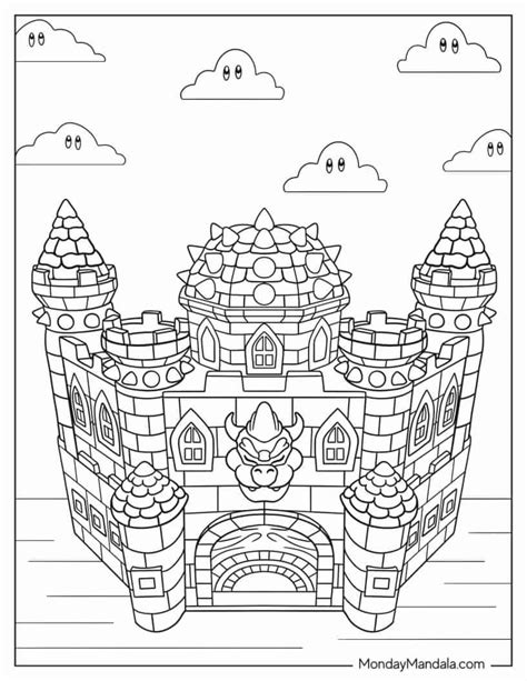 26 Bowser Coloring Pages Free PDF Printables Super Mario Coloring