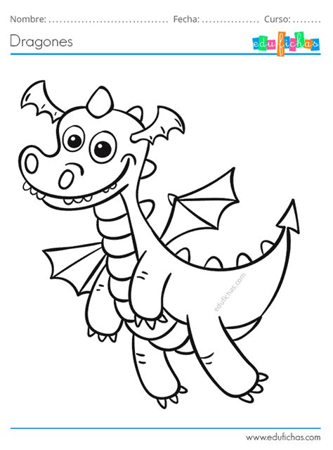 Dibujos De Dragones Para Colorear Descargar Pdf Para Imprimir