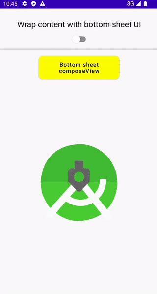 Jetpack Compose Bottom Sheet Over Android View Using Kotlin Extension By Ziv Kesten