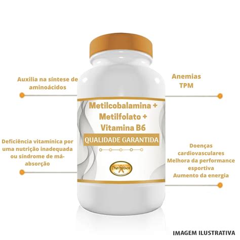Metilcobalamina 1mg Metilfolato 1mg B6 15mg 30cps Sublingual