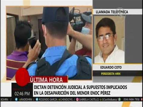 Esto pasará con los presuntos implicados en secuestro del niño Enoc