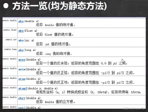 java中的math类 csdn博客