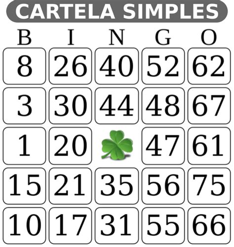 Cartelas De Bingo Para Imprimir