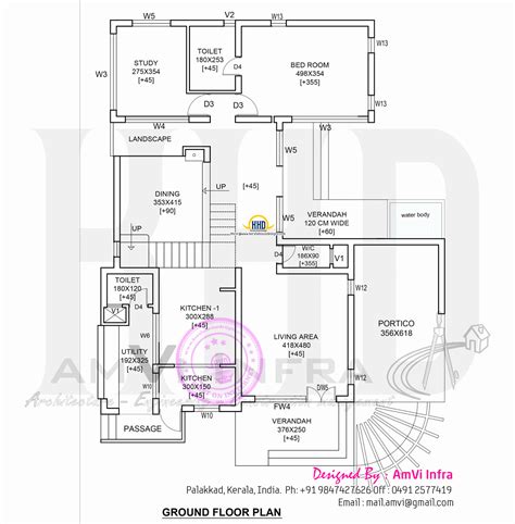 Modern 4 BHK House Plan In 2800 Sq Feet Home Kerala Plans