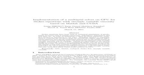 gpu implementation of stokes equation with strongly variable coefficients [pdf document]