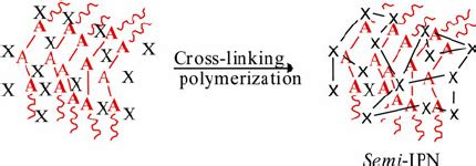 Formation Of Emissive Semi Interpenetrating Polymer Network