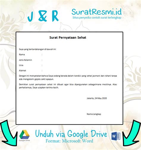 Detail Contoh Surat Keterangan Sehat Jasmani Dan Rohani Koleksi Nomer 36