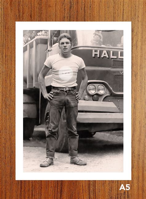 Huge Bulge Of Alpha Male Truck Driver Vintage Photo Gay Art Etsy