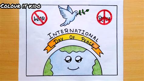 International Peace Day Drawing International Peace Day Poster