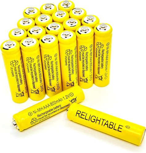 RELIGHTABLE 800mAh AAA NiMh 1 2v baterías recargables jardín solar Ni