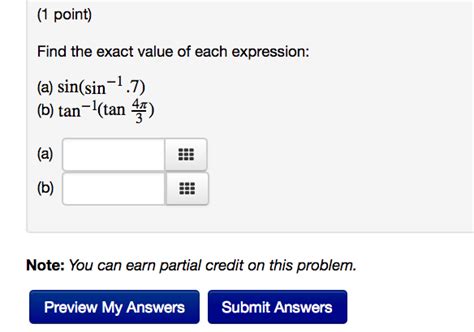 solved find the exact value of each expression a