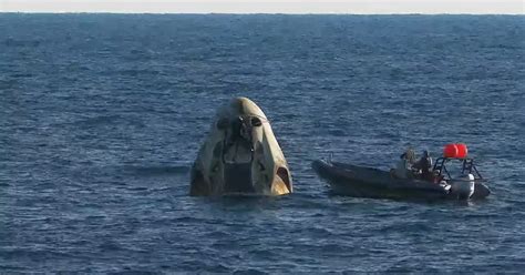 SpaceX Crew 4 Returns To Earth With Atlantic Splashdown