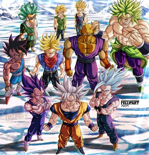 Vegeta Goku Uub Gohan Super Saiya Goku Superhero Karakter Fiksi The