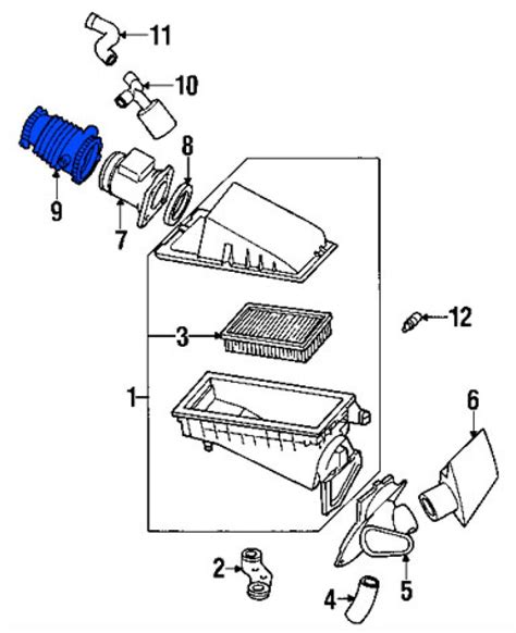 Manguera De Purificador De Aire Ford Mercury Mondeo Contour Mystique