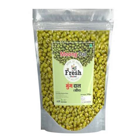 Fresh Grocer Unpolished Green Moong Dal Whole 1kg Pan India High