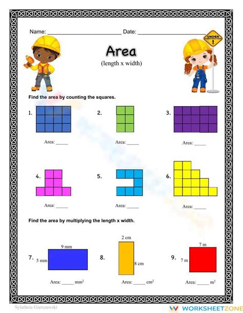 Area Worksheet