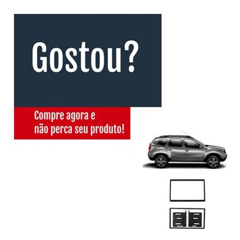 Moldura Painel 2 Din Som Dvd Renault Duster Pcd Oroch Parcelamento