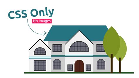 house drawing with html and css only