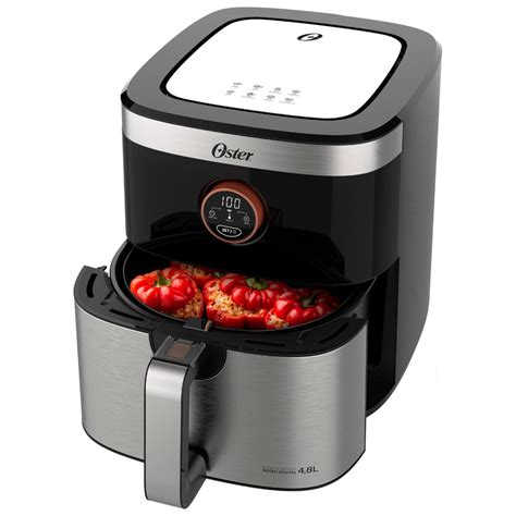 Fritadeira El Trica Sem Leo Air Fryer Oster Em Black Inox L