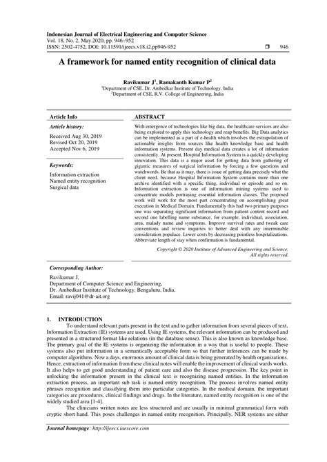 pdf a framework for named entity recognition of clinical data