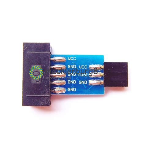 10 pin convert to standard 6 pin adapter board usbasp usbisp avr programmer usb ebay