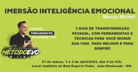 Imers O Intelig Ncia Emocional M Todo Evo M Rcio Micheli Em Jo O
